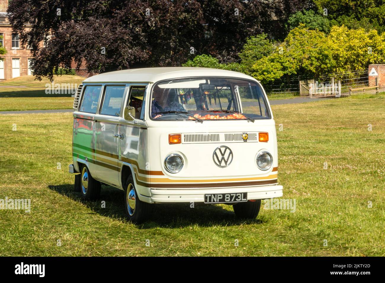 1972 vintage cream Volkswagen Type 2 transporter Kombi or microbus ...