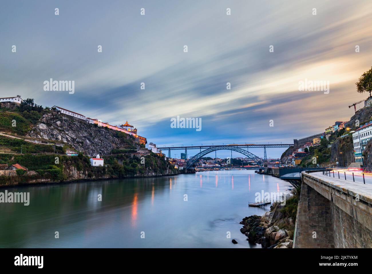 The D. Luis bridge in the city of Porto Portugal Stock Photo - Alamy