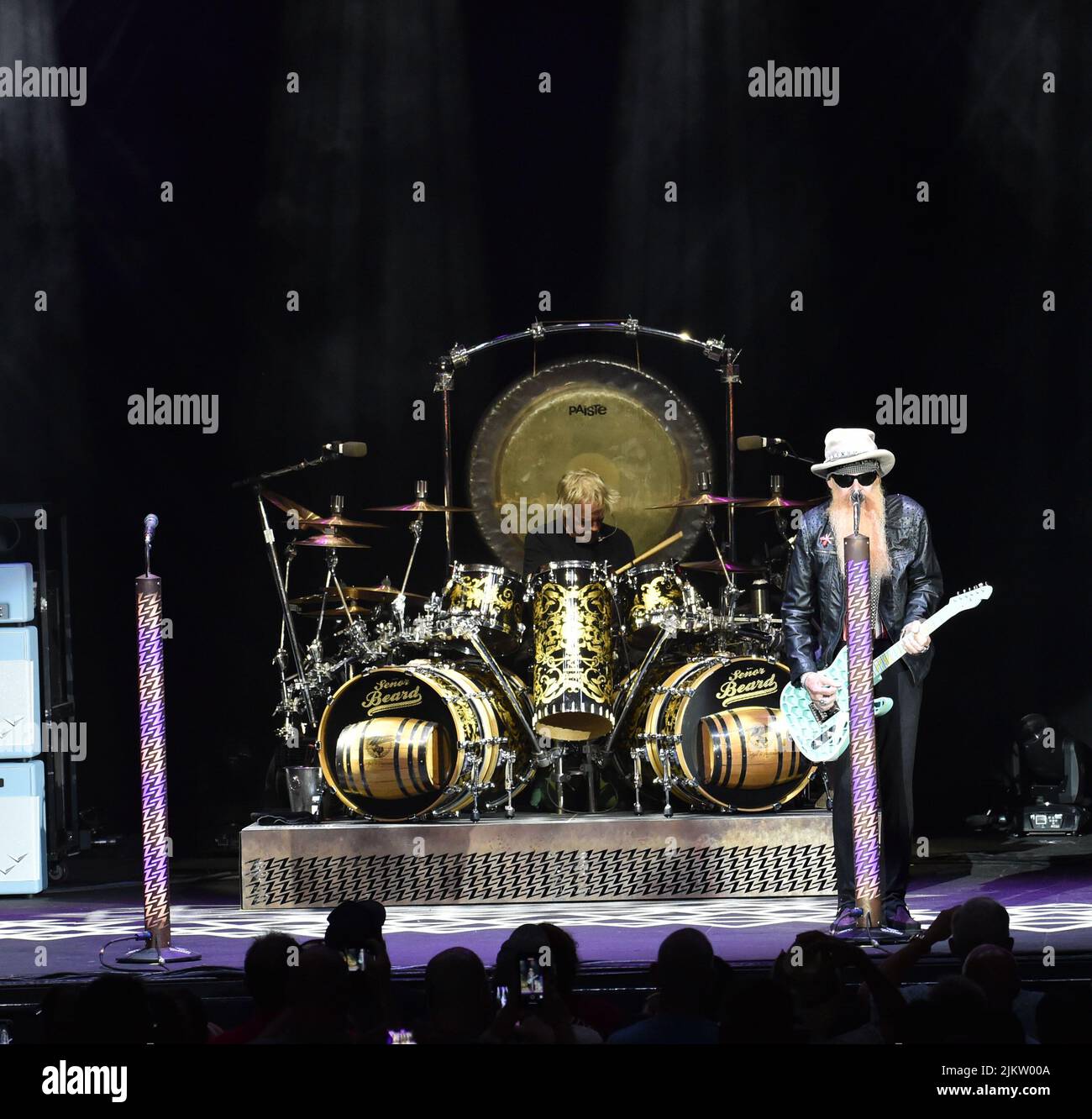 August 2, 2022, Portsmouth, Virginia, USA: ZZ TOP rocks the Atlantic ...