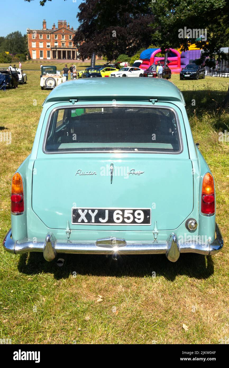 light blue Vintage 1960s classic Austin A40 Farina car Stock Photo - Alamy