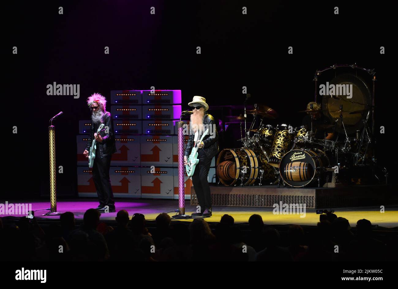 August 2, 2022, Portsmouth, Virginia, USA: ZZ TOP rocks the Atlantic ...