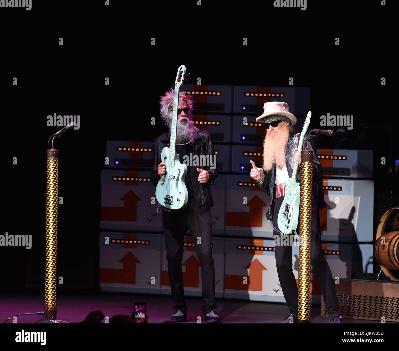 August 2, 2022, Portsmouth, Virginia, USA: ZZ TOP rocks the Atlantic ...