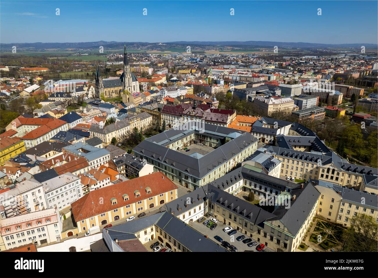 An aerial view of Olomouc city in the Czech Republic Stock Photo - Alamy