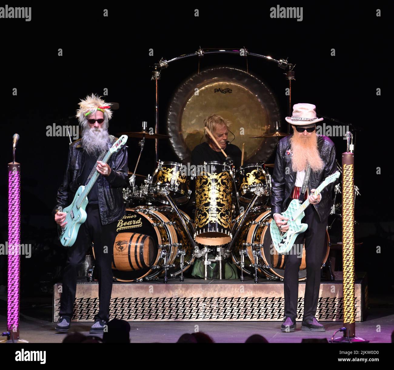 August 2, 2022, Portsmouth, Virginia, USA: ZZ TOP rocks the Atlantic ...