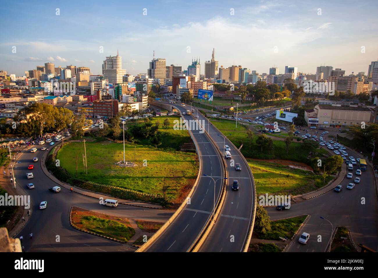 Nairobi kenya downtown roundabout kenya hi-res stock photography and ...