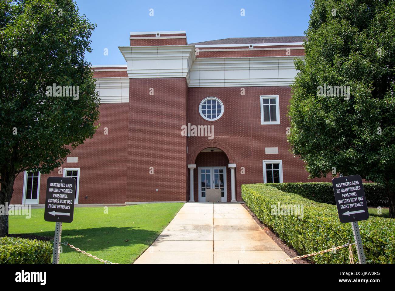 Columbia County, Ga USA - 08 20 21: Columbia County Courthouse close ...