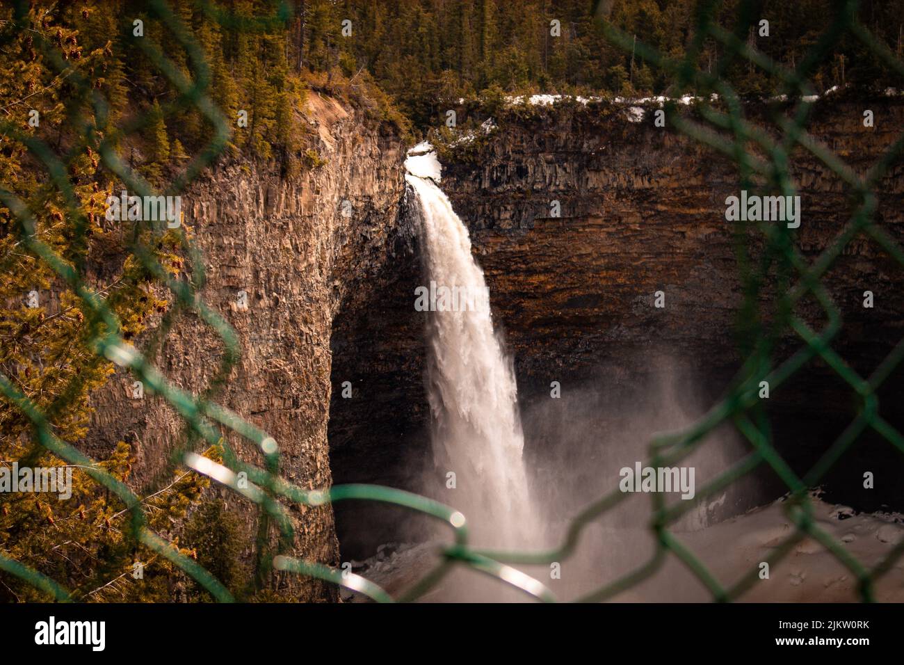 Beautiful waterfall on cliff hi-res stock photography and images - Alamy