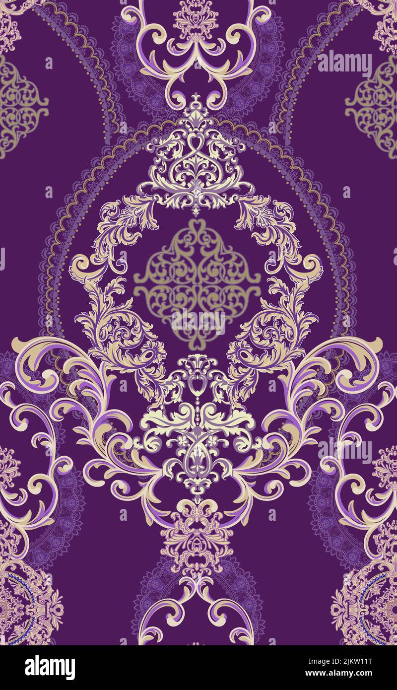 A seamless pattern background in purple colors - perfect for wallpaper ...