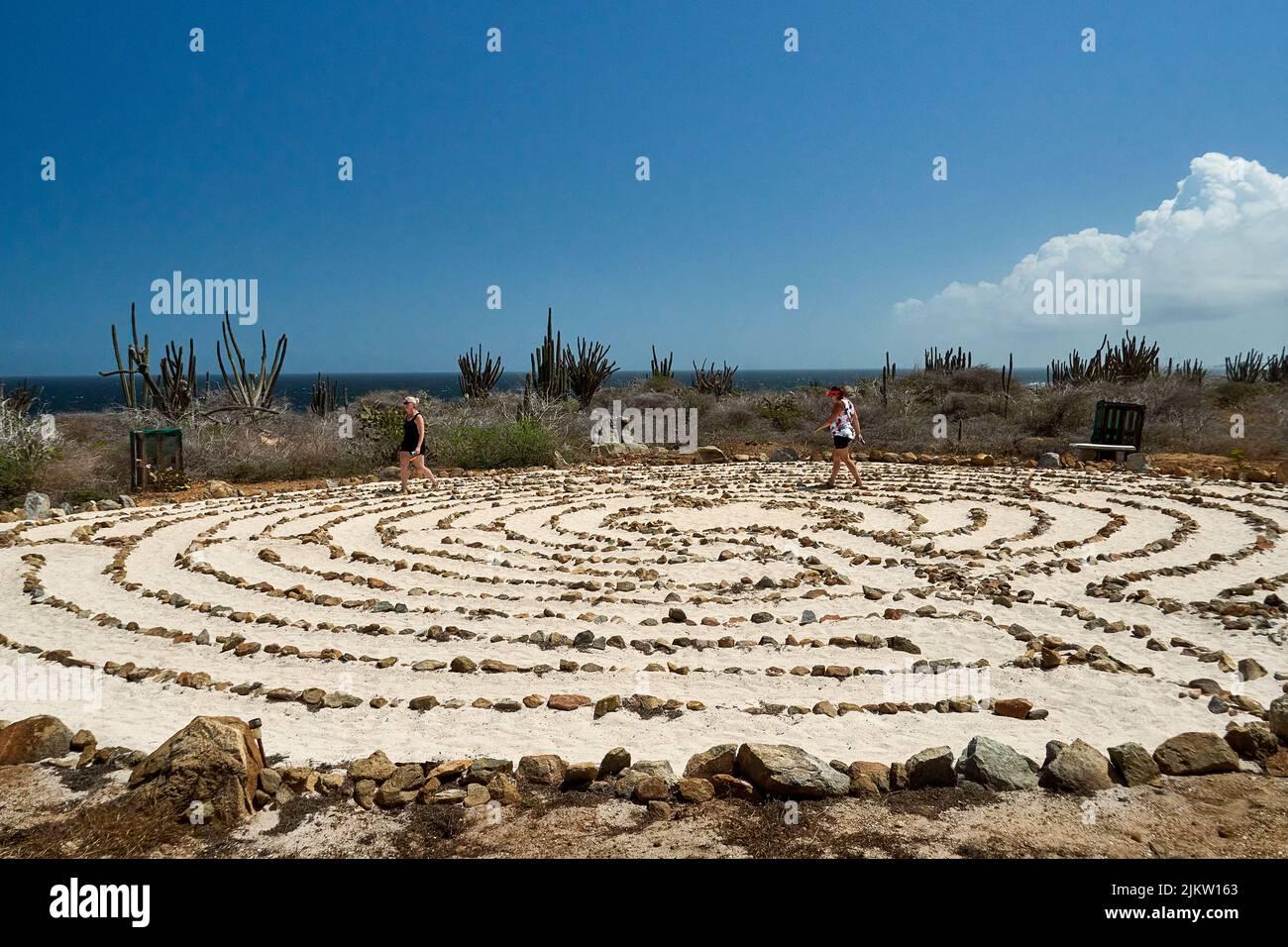 Aruba peace labyrinth hi-res stock photography and images - Alamy