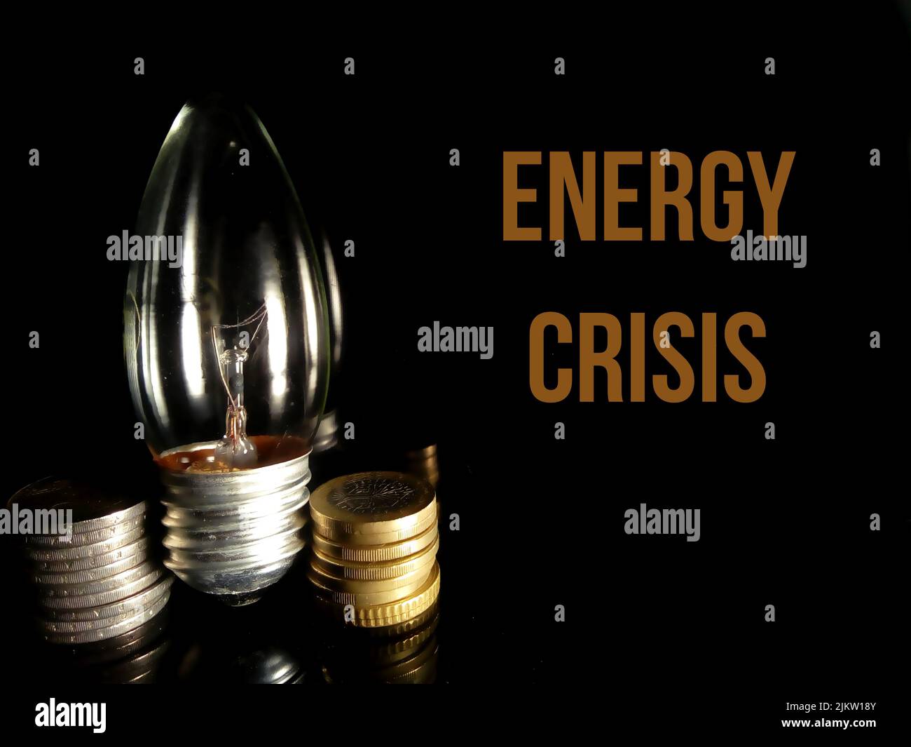 An energy crisis concept illustration Stock Photo - Alamy