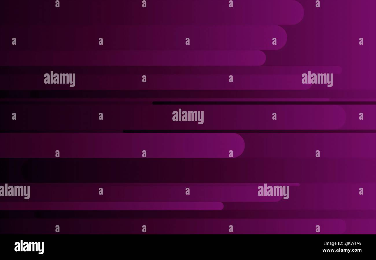 An abstract illustration of purple glitch stipes with color diffraction ...