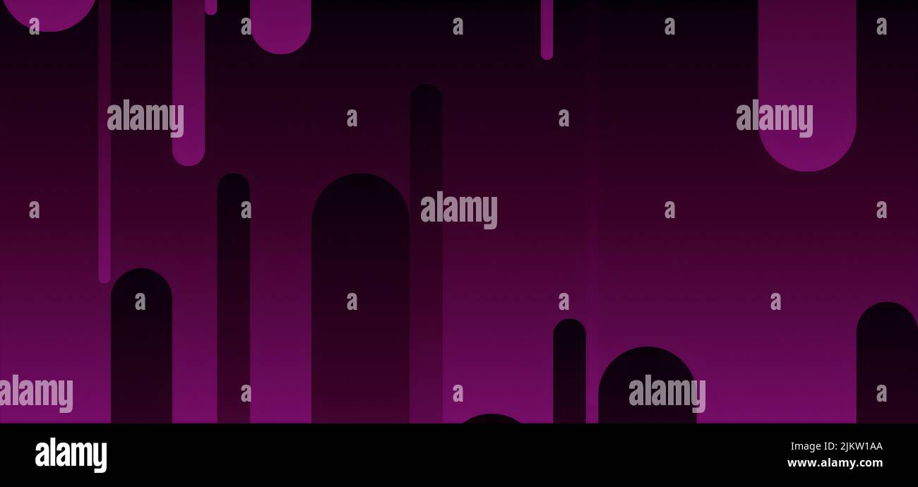 An abstract illustration of purple glitch stipes with color diffraction ...