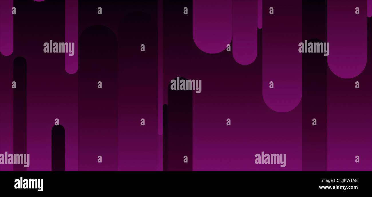 An abstract illustration of purple glitch stipes with color diffraction ...