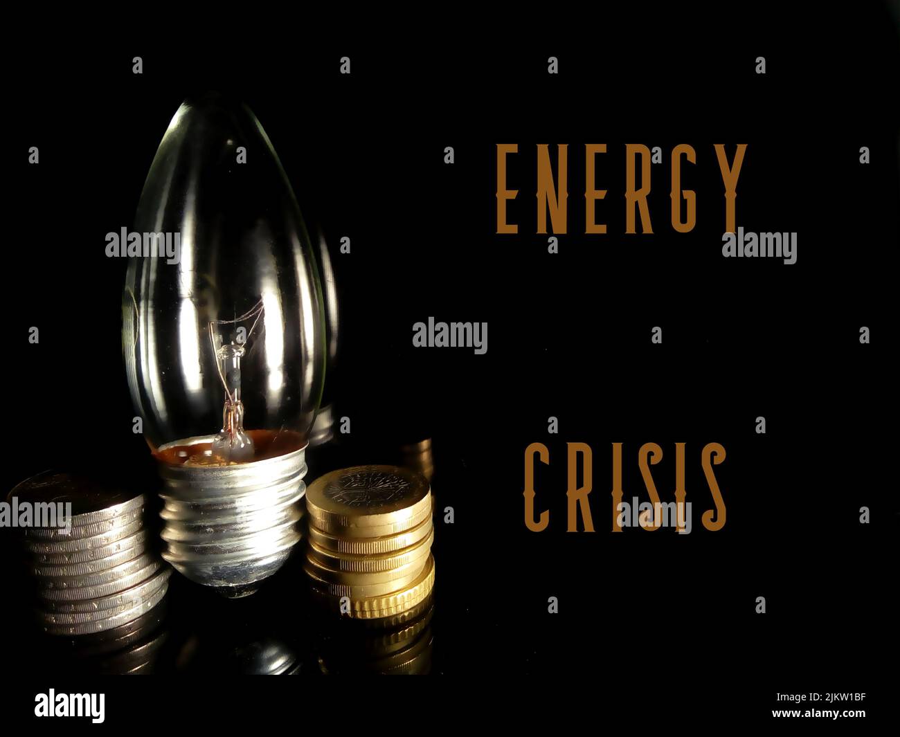 An energy crisis concept illustration Stock Photo - Alamy