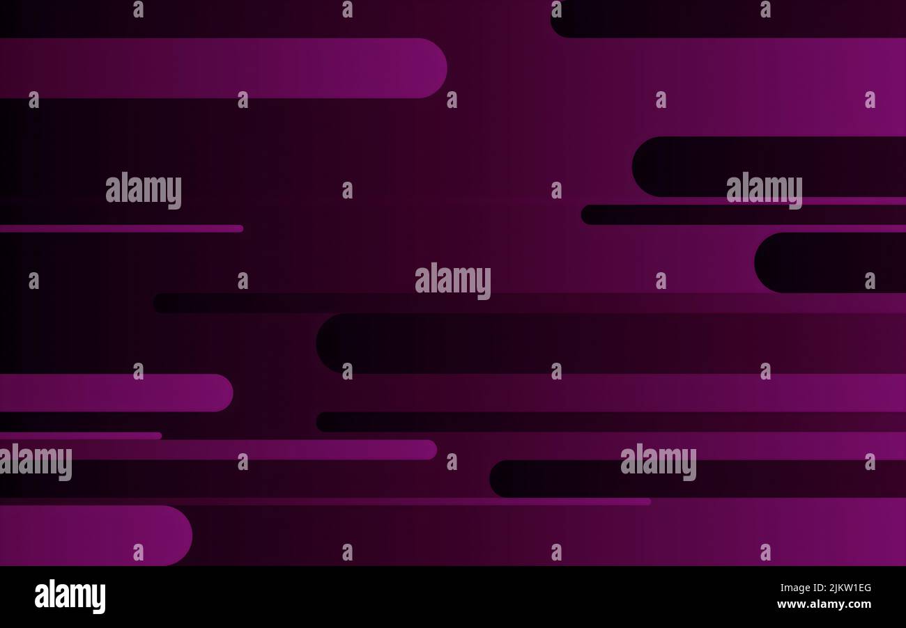 An abstract illustration of purple glitch stipes with color diffraction ...