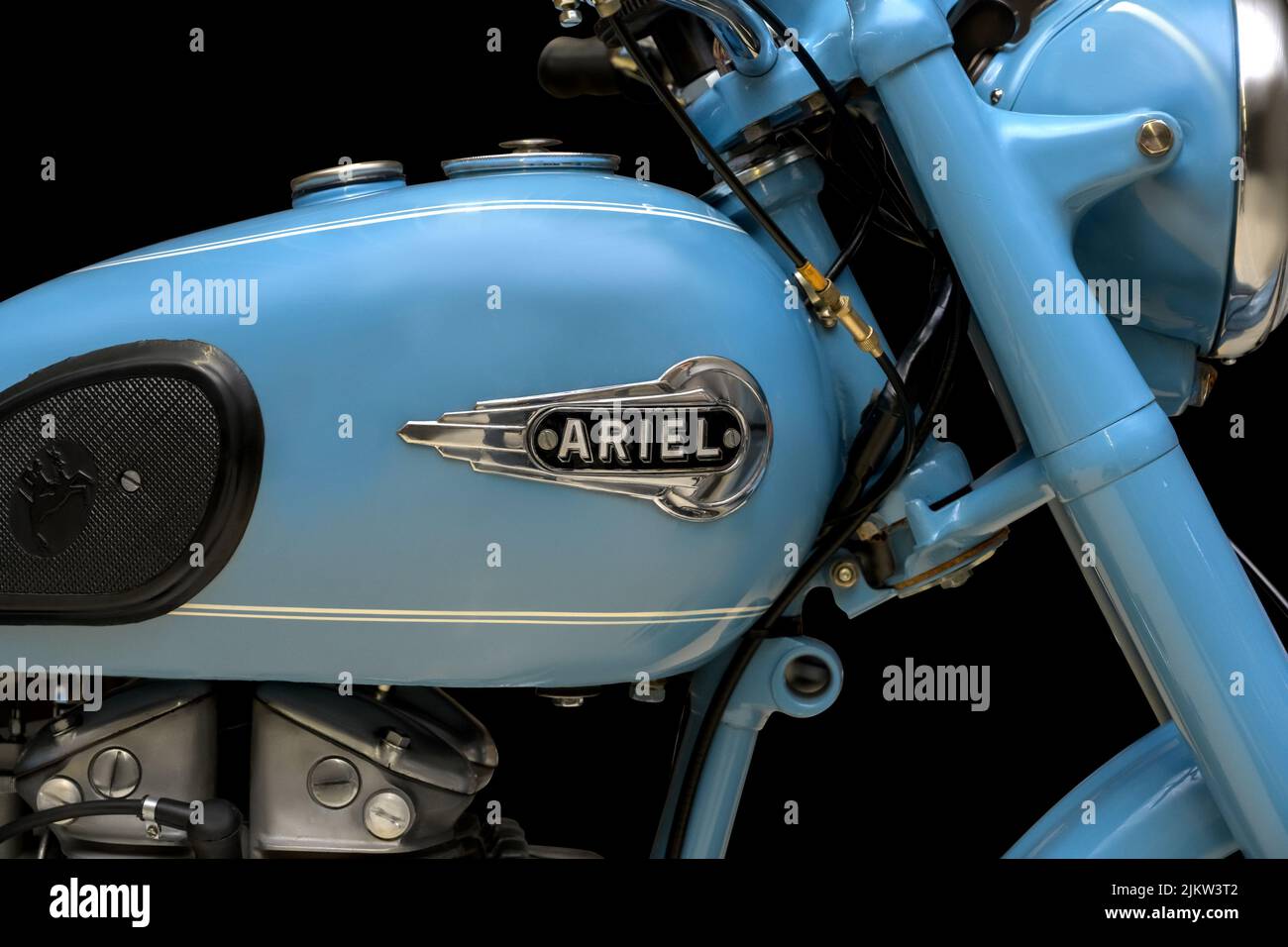 Beautifully restored vintage Ariel motorcycles Stock Photo - Alamy