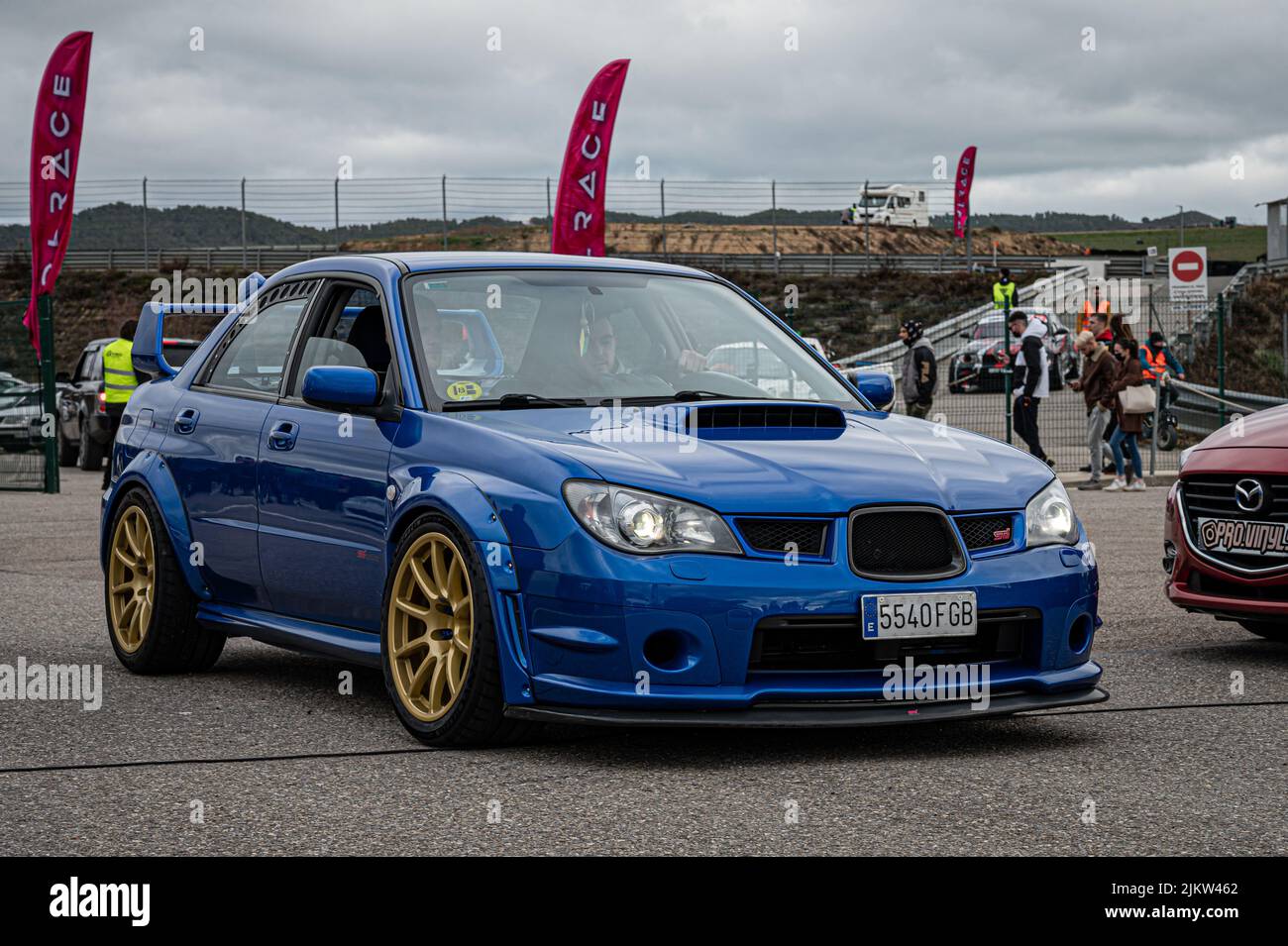 Blue subaru impreza hi-res stock photography and images - Alamy