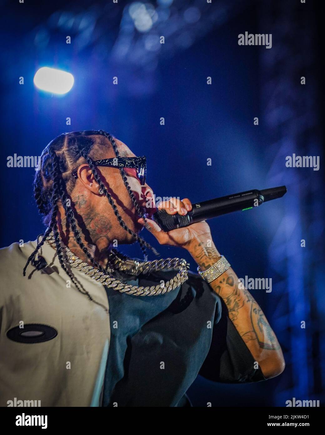 The rapper Tyga performing at festival in Dubai, United Arab Emirates ...