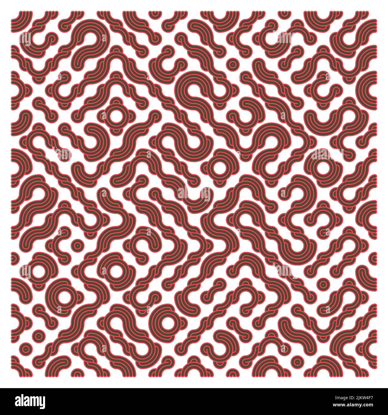 Random color rounded truchet tiling illustration Stock Vector Image ...