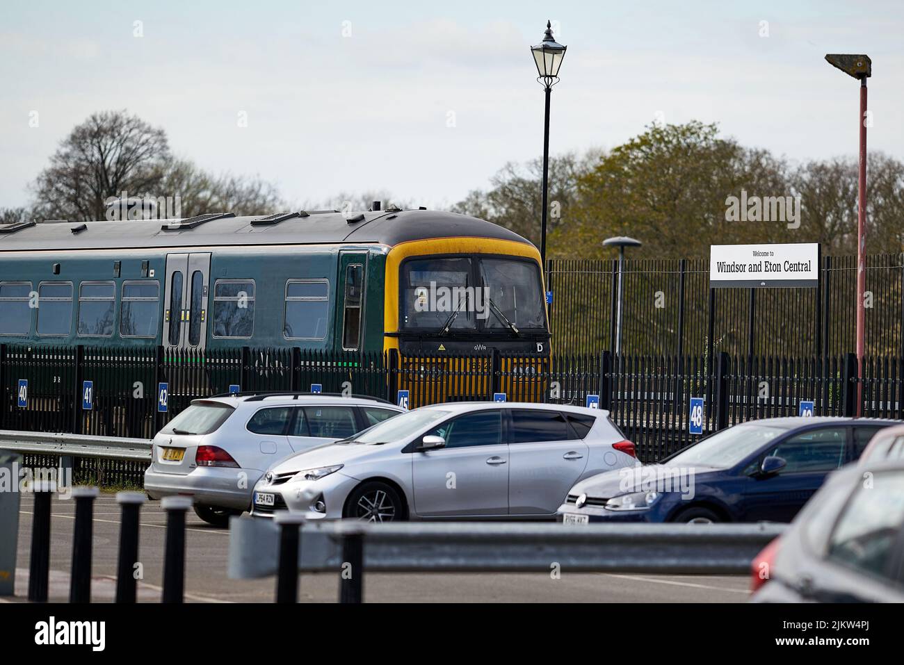 A train entering the Windsor Railway station in Windsor, United Kingdom ...