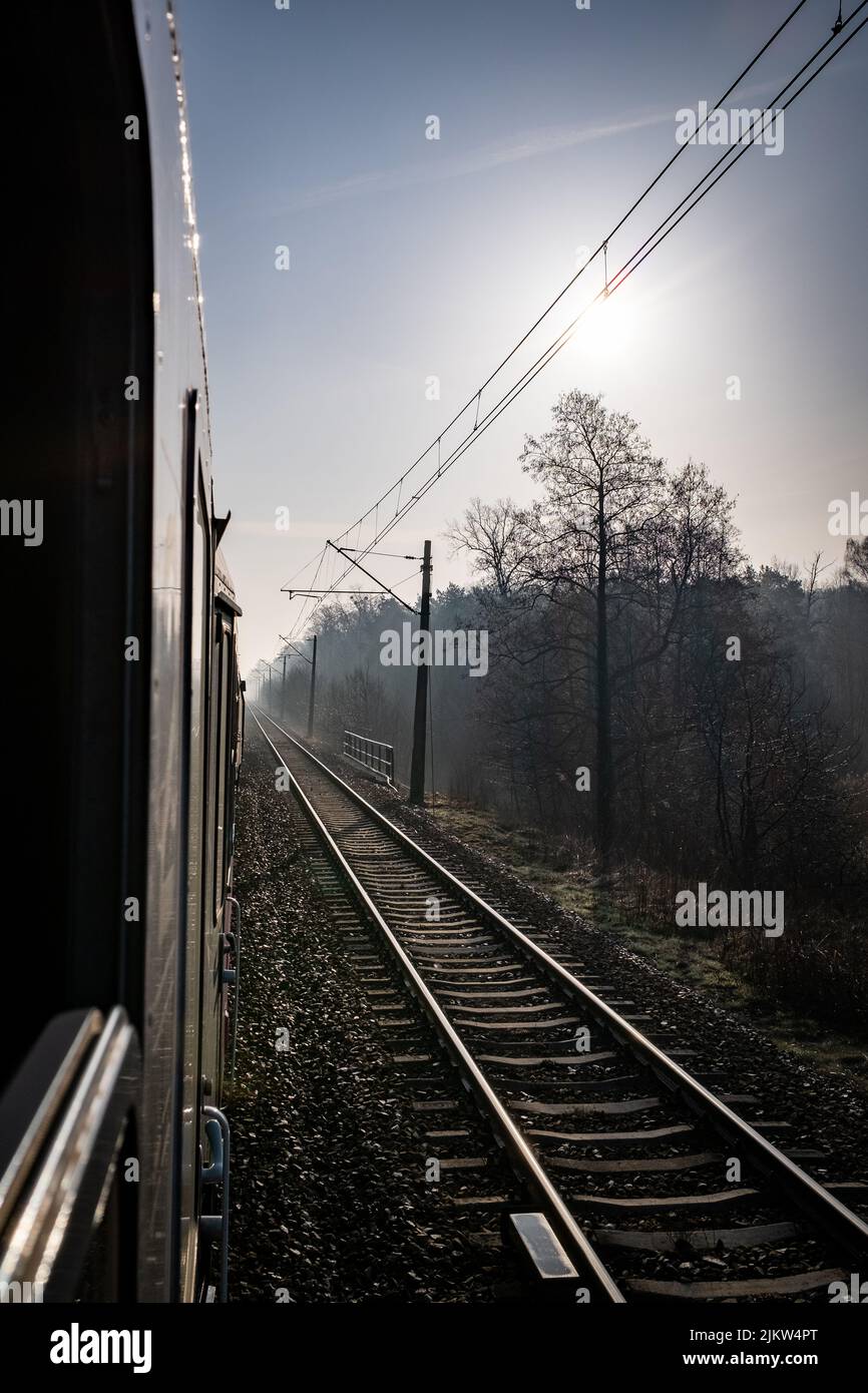 Railway tracks train hi-res stock photography and images - Alamy