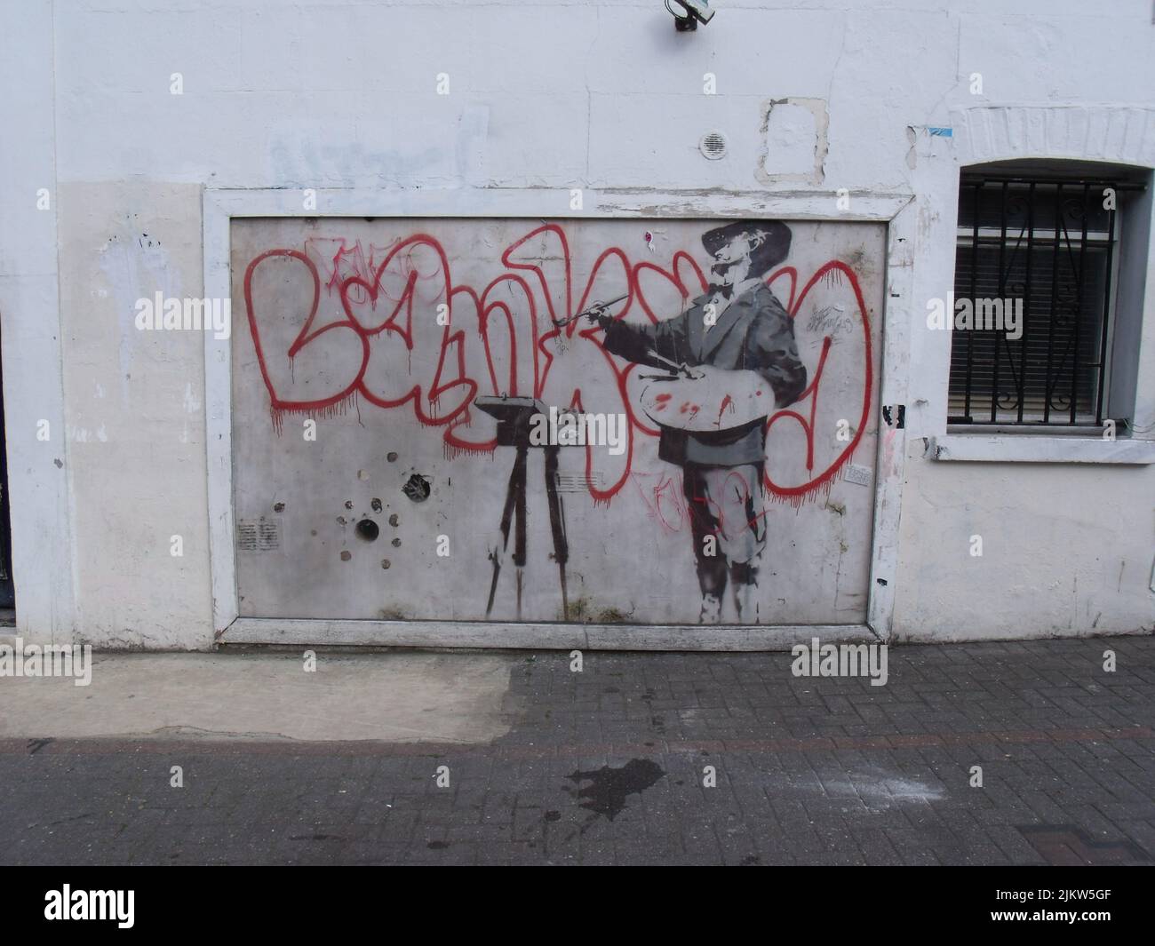 Mural by banksy hi-res stock photography and images - Alamy