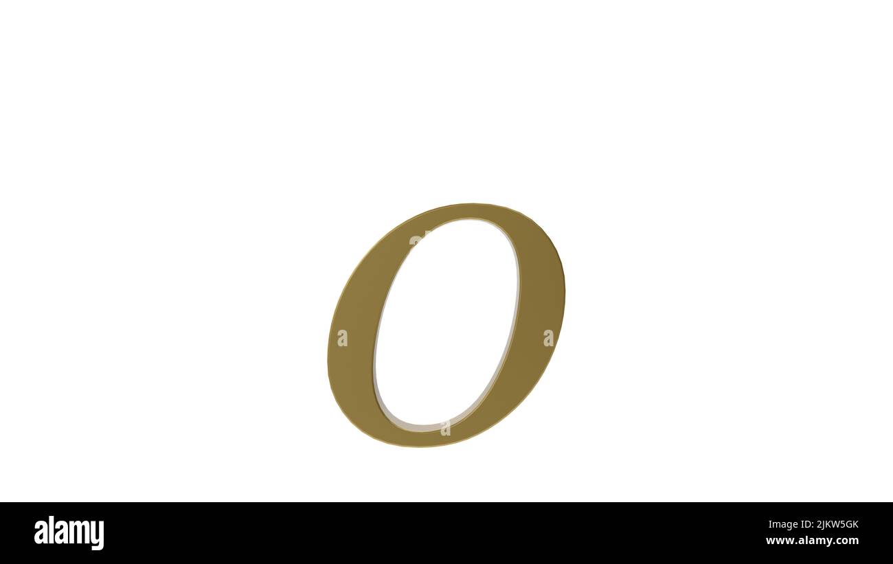 zero gold 0 number 3d illustration render Stock Photo - Alamy