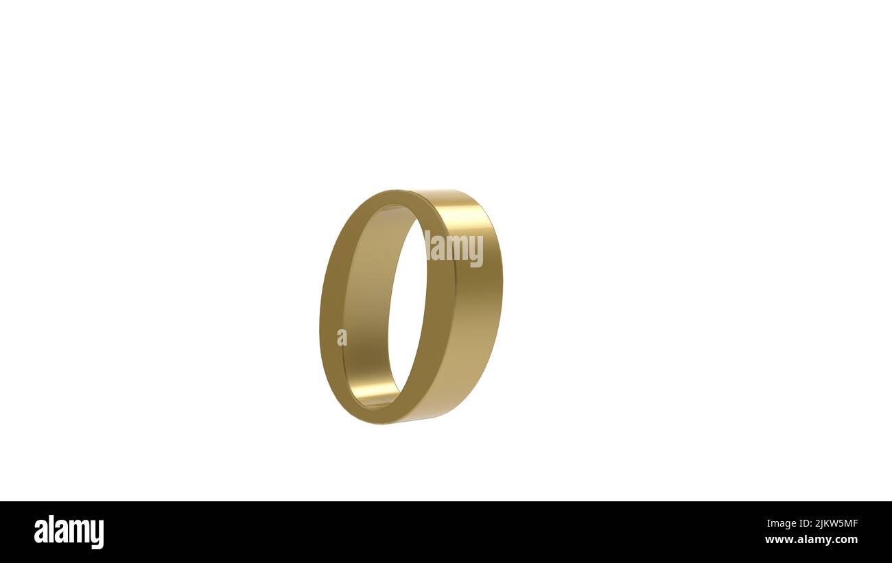 zero gold 0 number 3d illustration render Stock Photo - Alamy