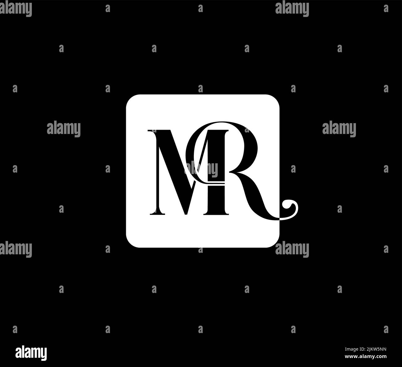 A company or brand logo of letters MR Stock Vector Image & Art - Alamy