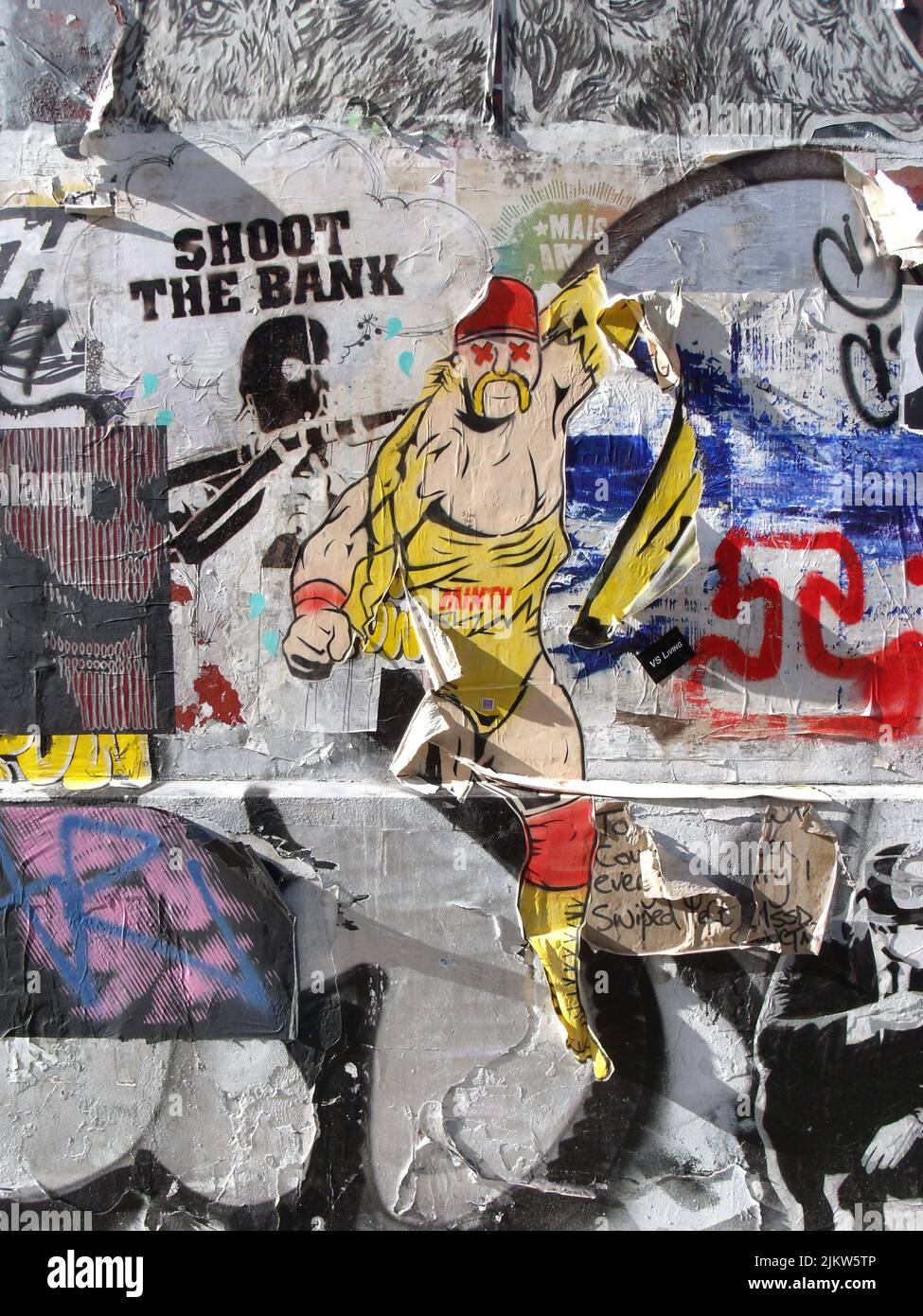 Paste up graffiti hi-res stock photography and images - Alamy