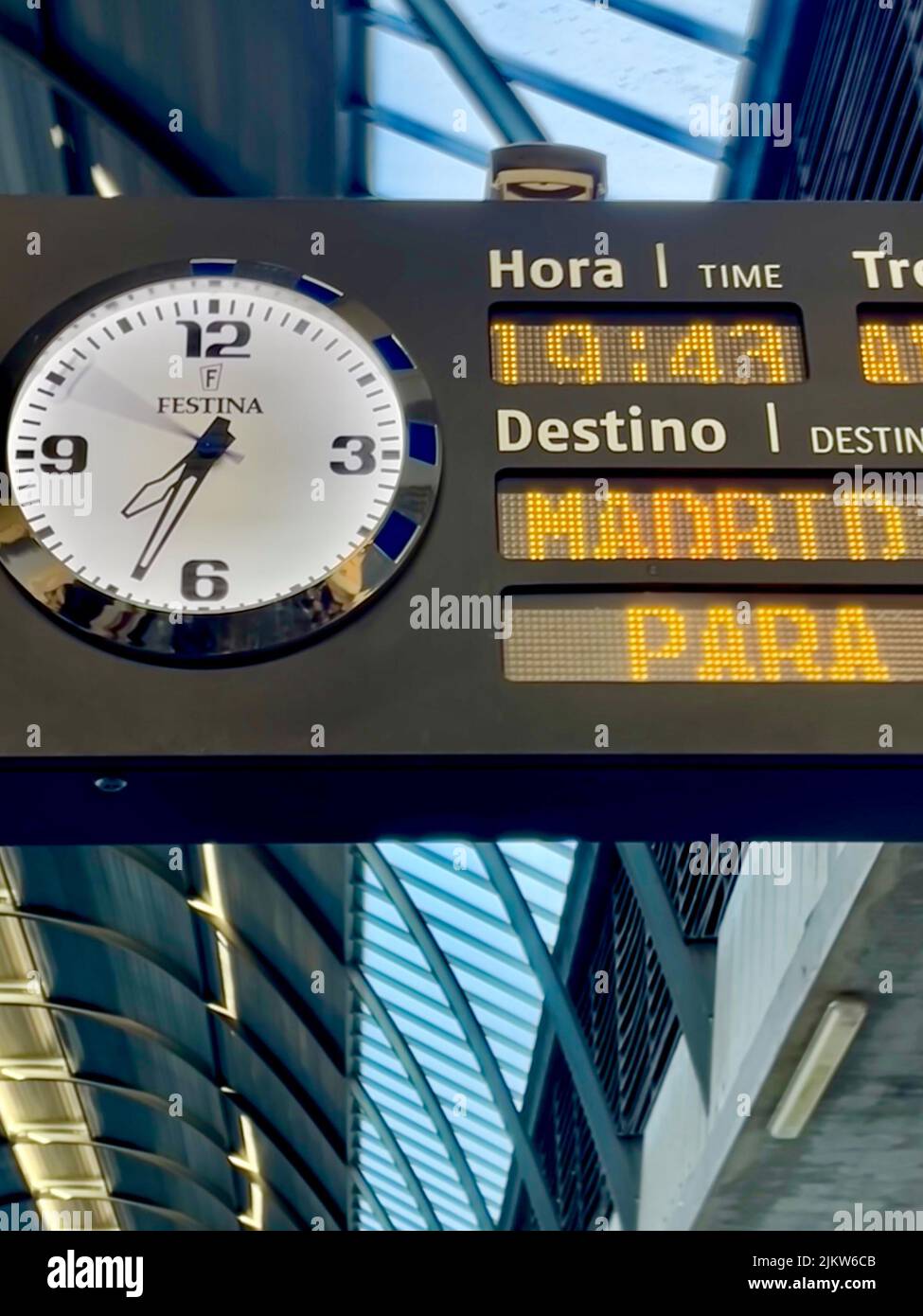 Railroad station sign board hi-res stock photography and images - Alamy
