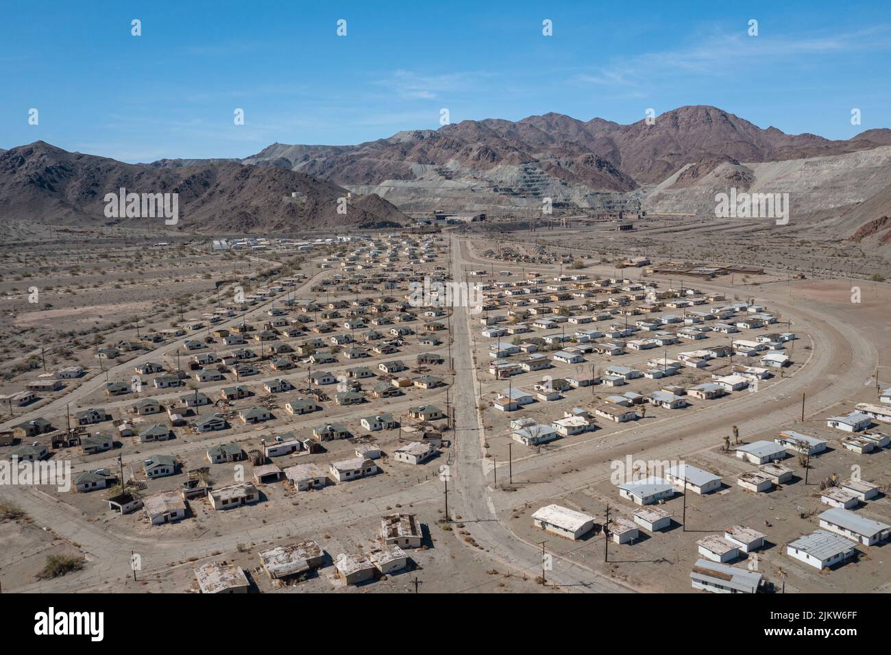 The abandoned homes of Eagle Mountain, a former mining town, remain ...