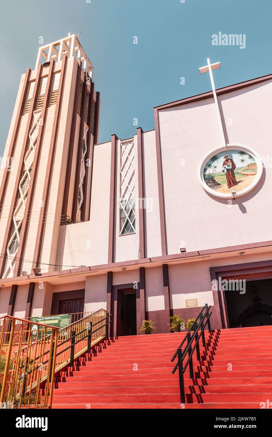 A vertical low angle shot of a church in Rio de Janeiro, Brazil Stock ...