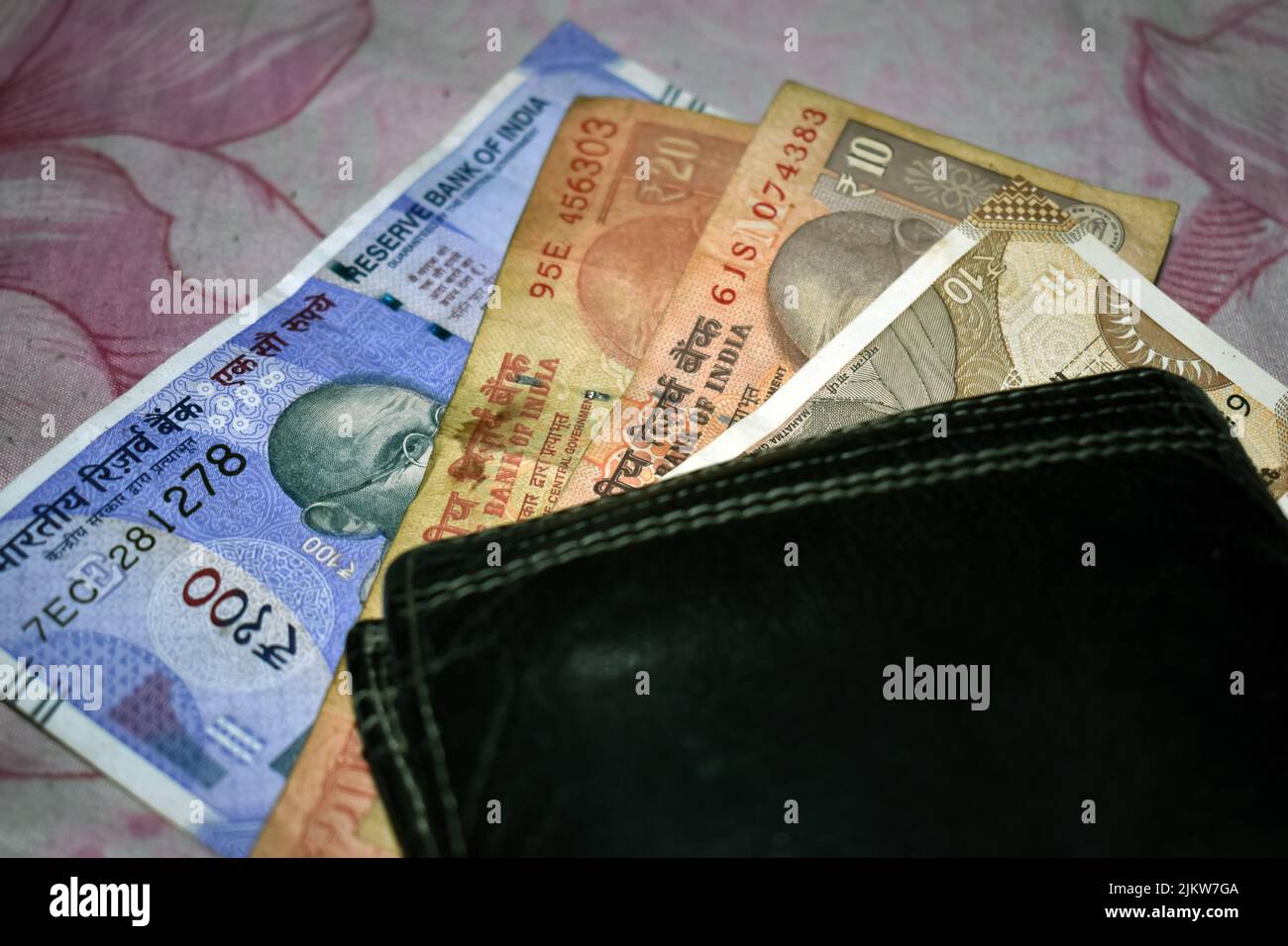 indian currency rupee notes. New and old indian notes. demonstration ...