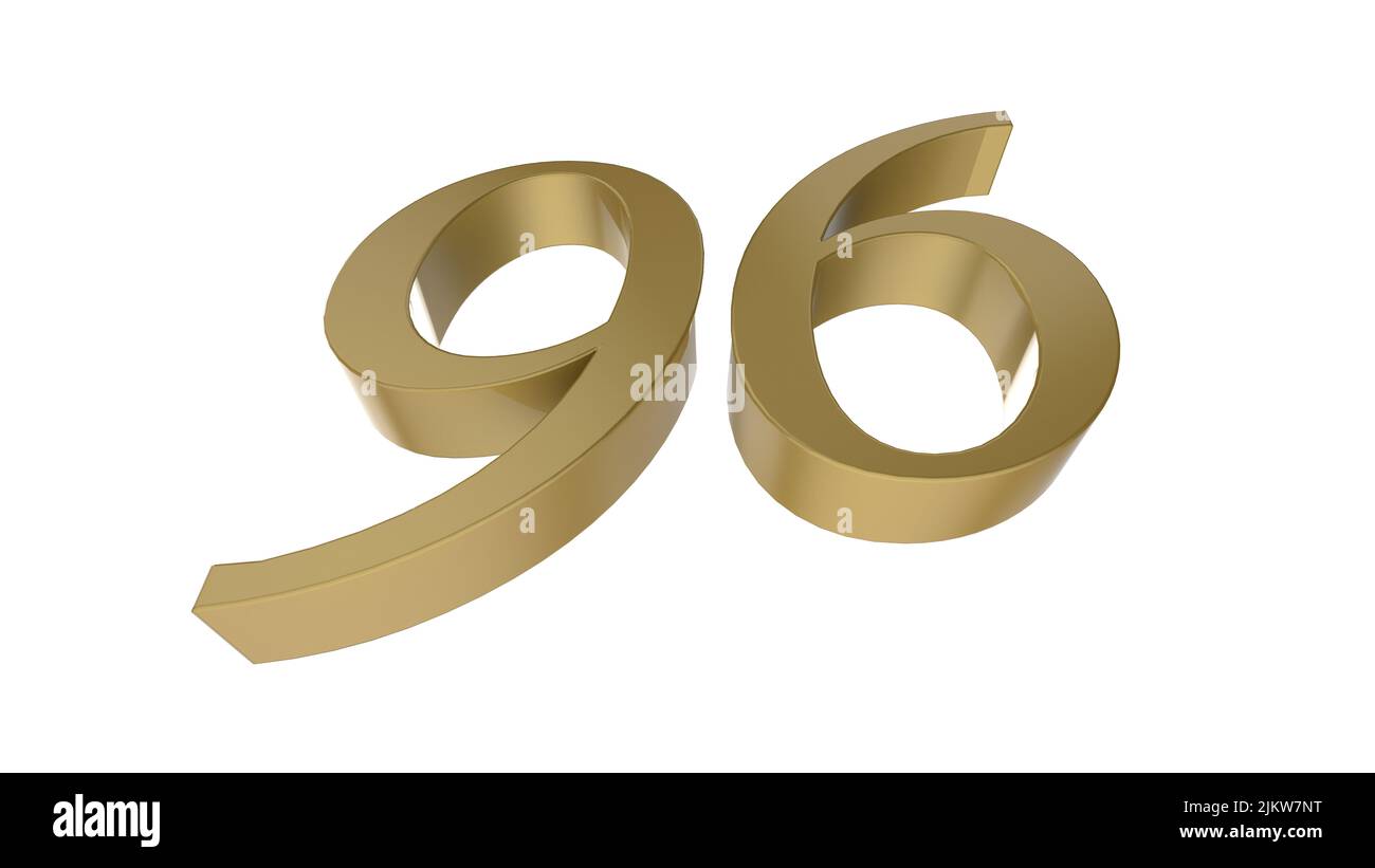 3d number 96 hi-res stock photography and images - Alamy