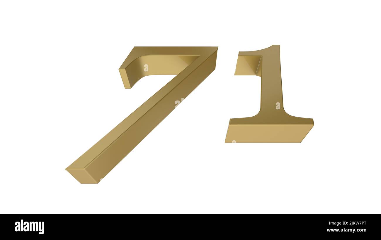 Number 71 Cut Out Stock Images & Pictures - Alamy