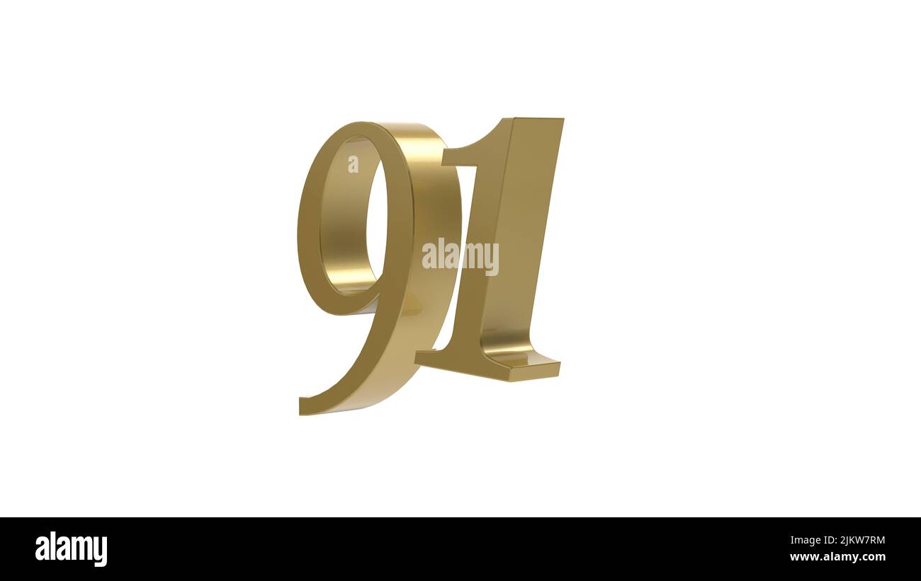 Number 91 Cut Out Stock Images & Pictures - Alamy