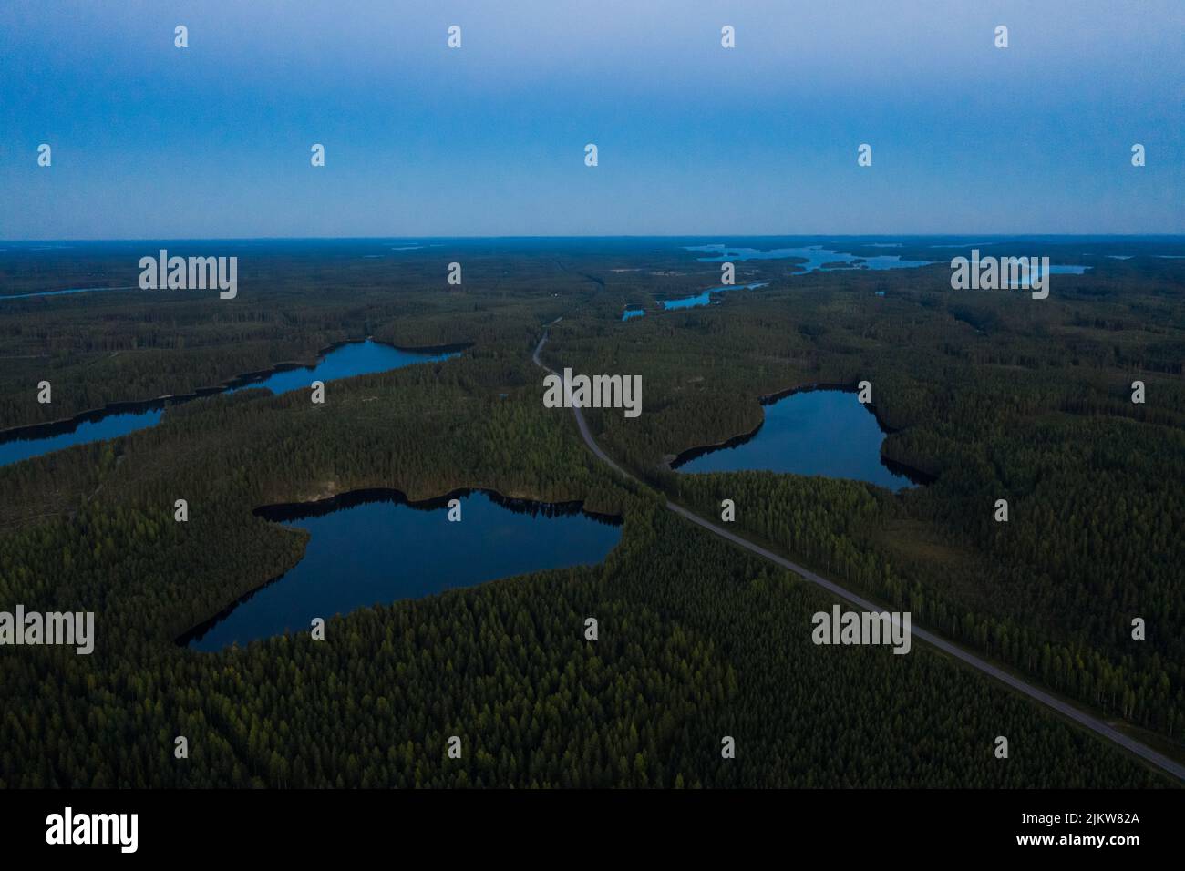 Aerial view finnish lake hi-res stock photography and images - Alamy
