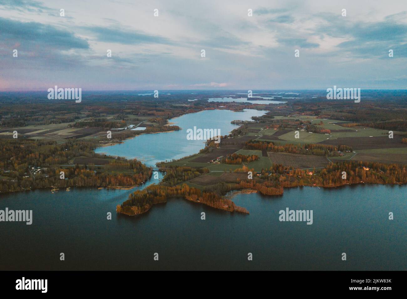 Morning sun painting the countryside Stock Photo - Alamy