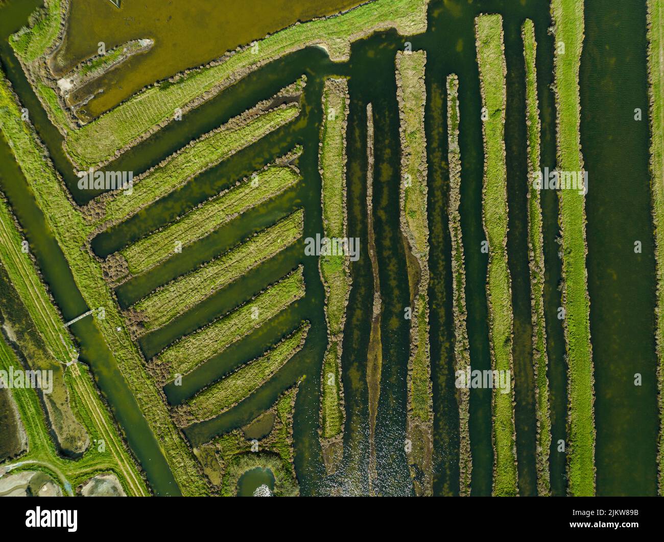 An aerial view of a green landscape in France Stock Photo - Alamy