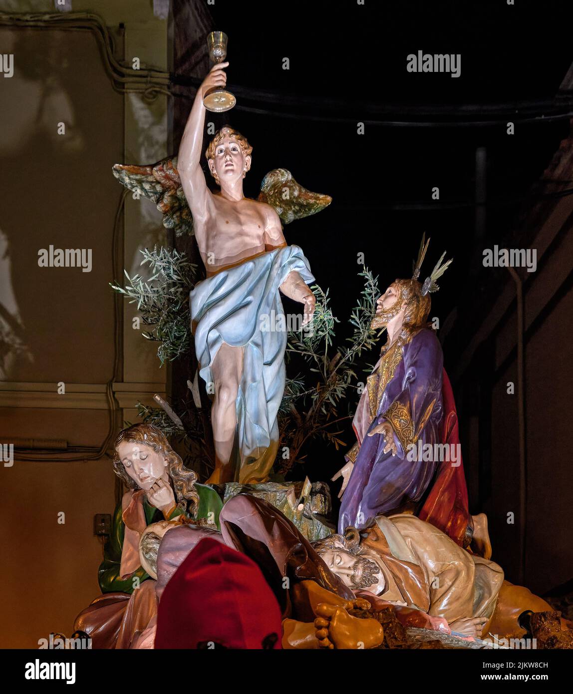 A Religious image in a procession of holy week in Spain Stock Photo - Alamy