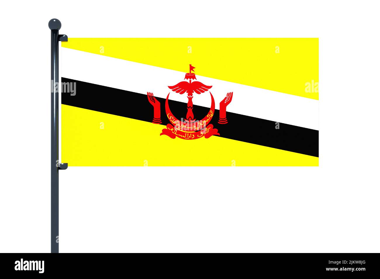 Brunei flag transparent Cut Out Stock Images & Pictures - Alamy