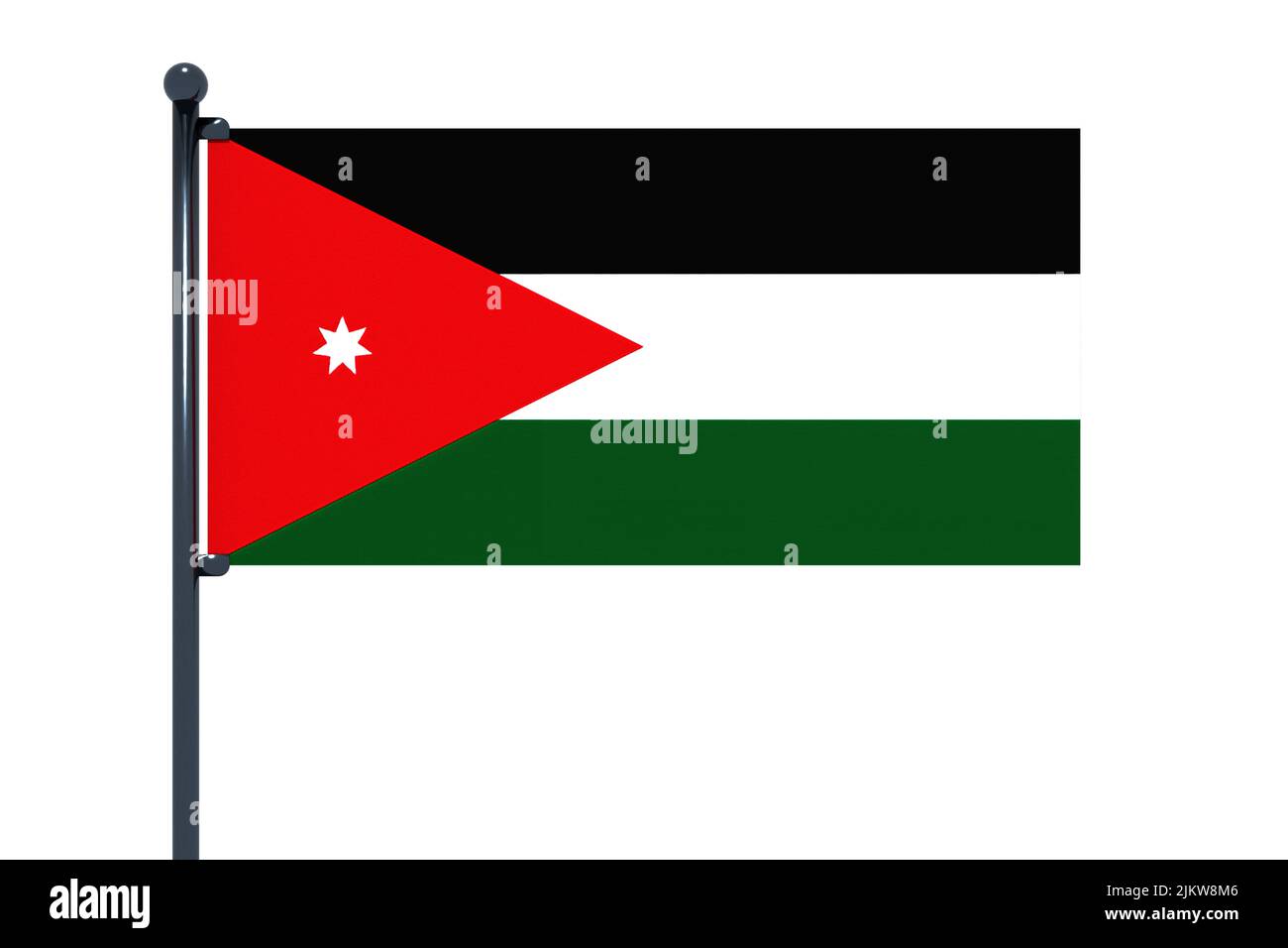 Hashemite kingdom of jordan flag straight hi-res stock photography and ...