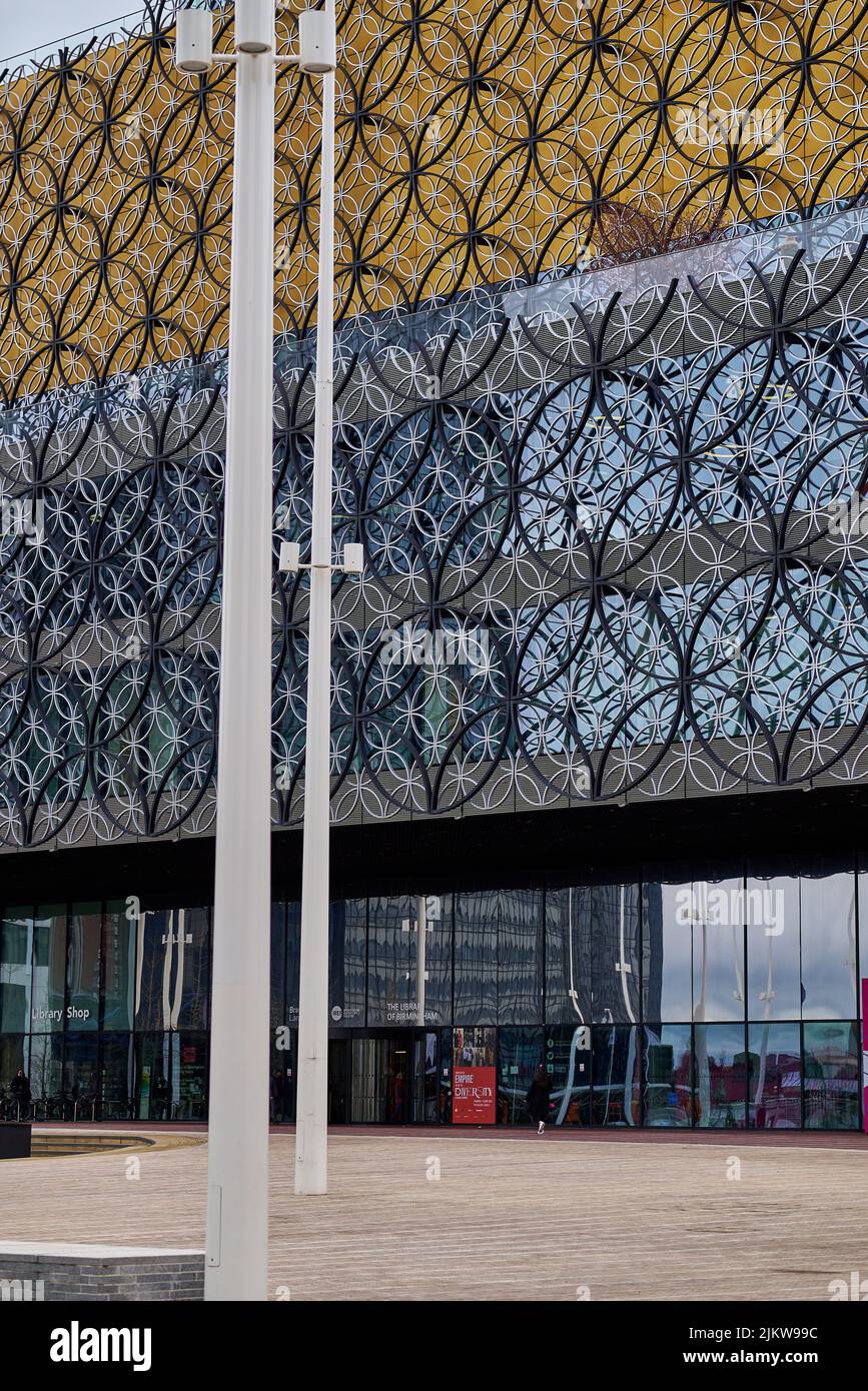 An exterior of the Library of Birmingham in the United Kingdom Stock ...