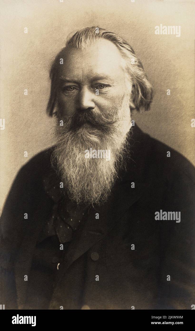 The celebrated german music composer JOHANNES BRAHMS ( Hamburg 1833 ...