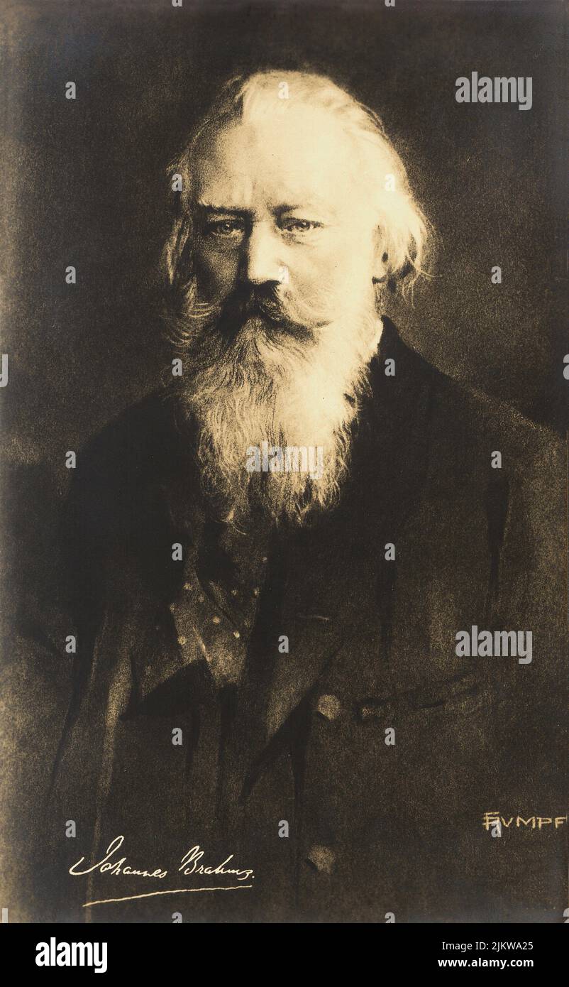 The celebrated german music composer JOHANNES BRAHMS ( Hamburg 1833 ...