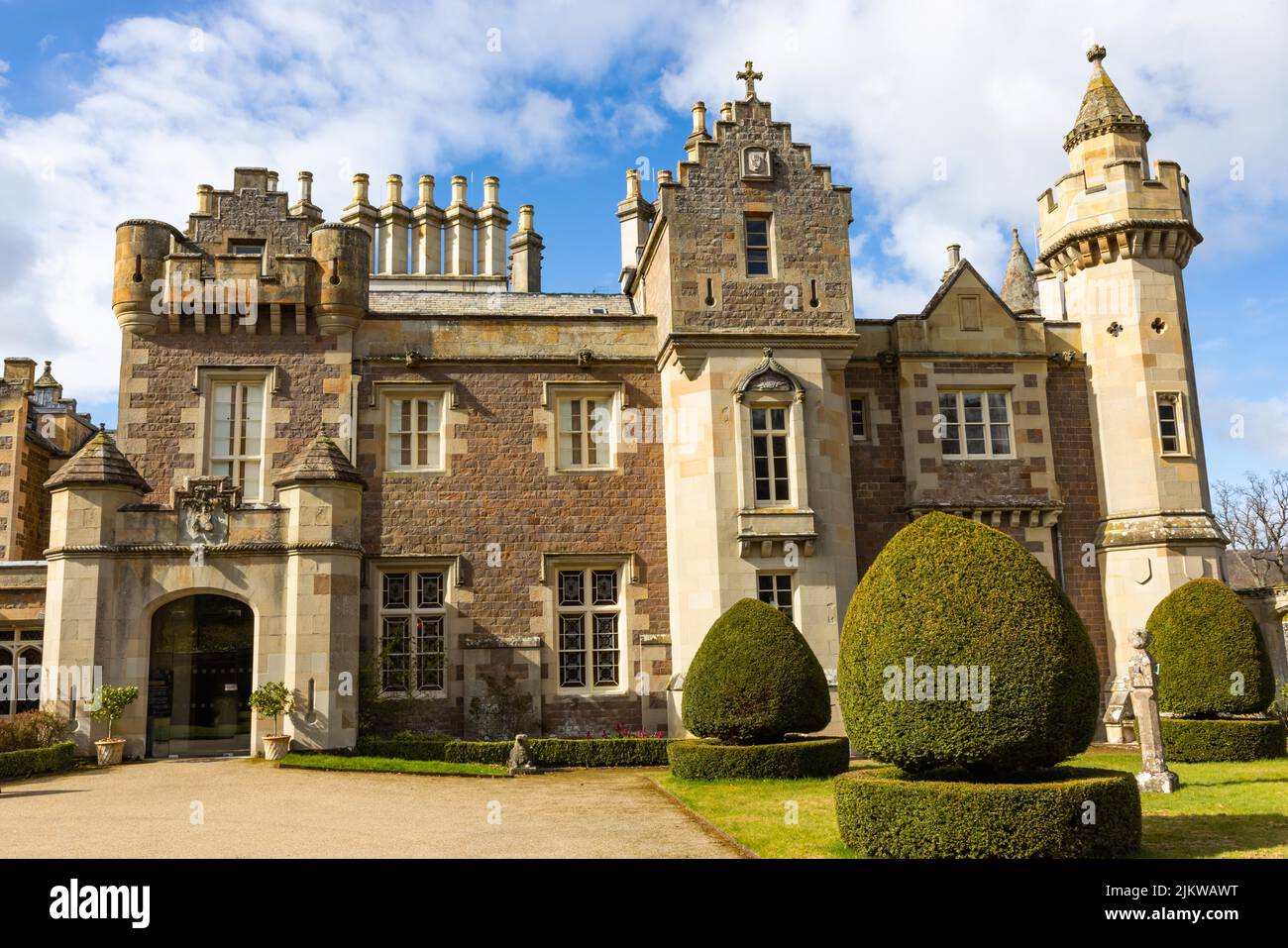 Abbotsford the home of Sir Walter Scott on the River Tweed in the ...