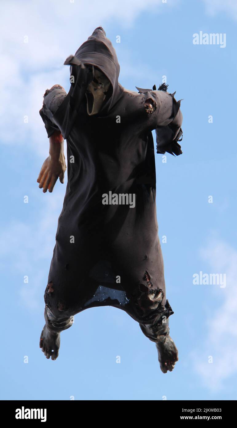 The Figure of a Frightening Ghostly Flying Monster Stock Photo - Alamy