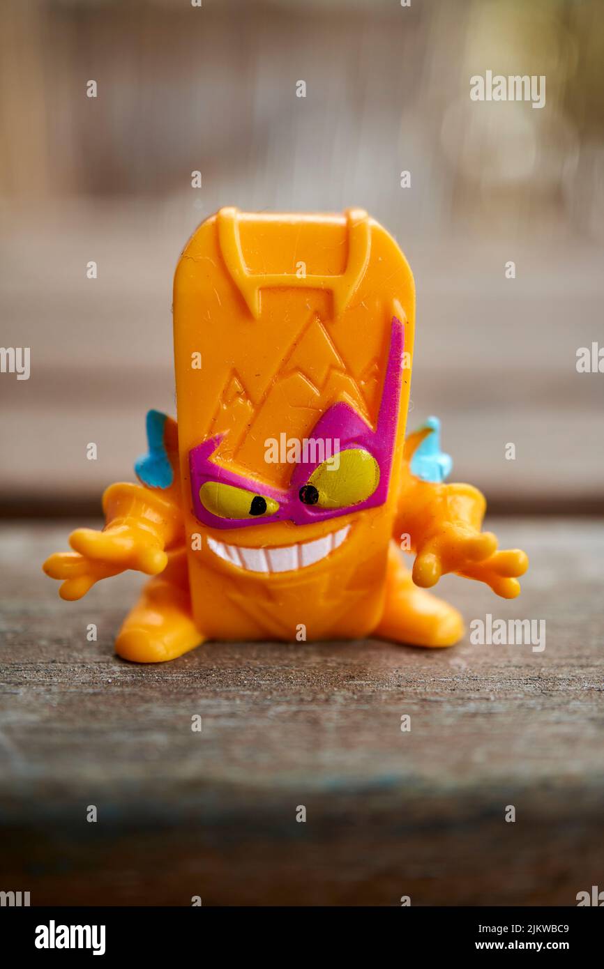 A Magic Box brand Super Thing snowboard-shaped toy figurine of the ...