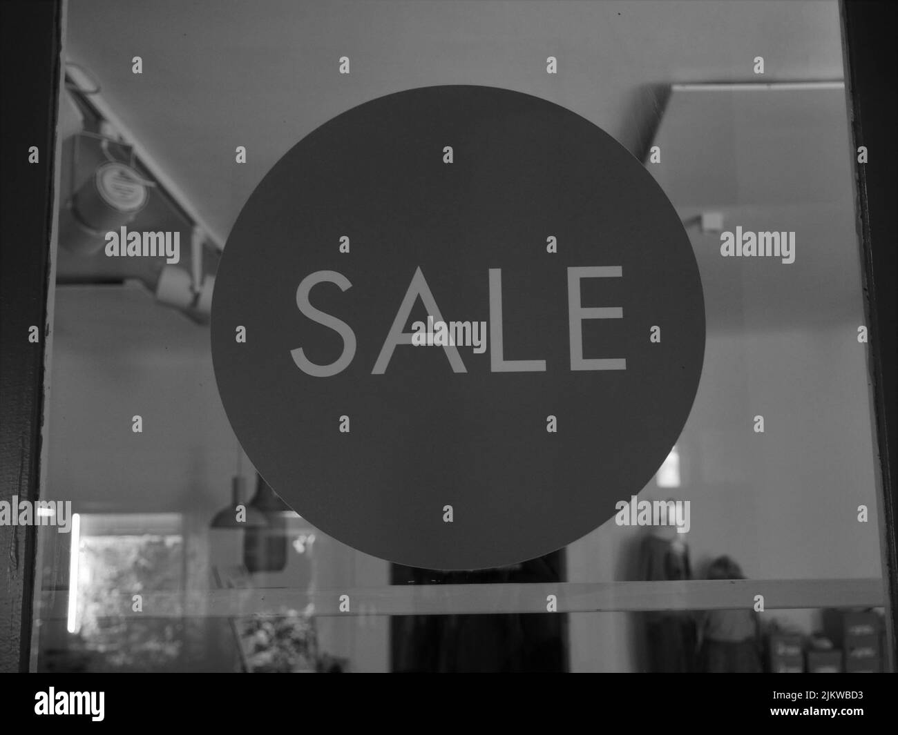 sale sign with store in background shoot in sw Stock Photo - Alamy